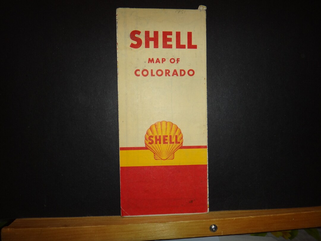 SHELL MAP of COLORADO - 1951 - Etsy