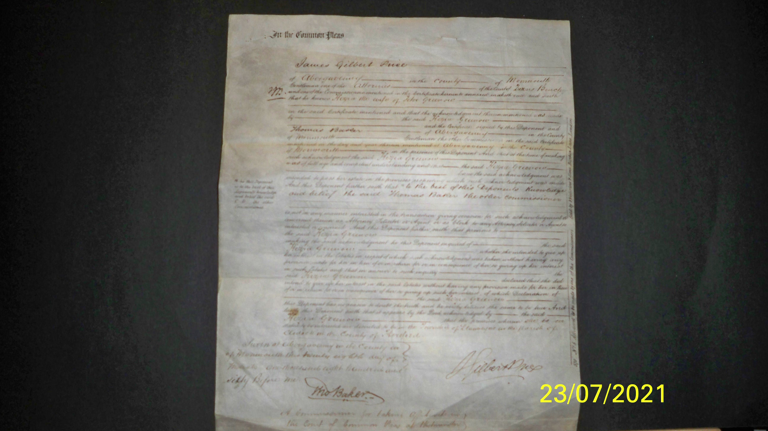 PARCHMENT DEED From England - 1860 - Etsy