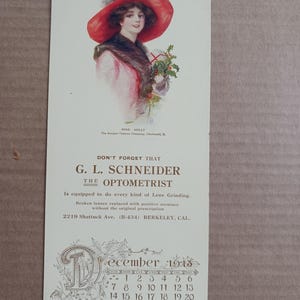 4 VINTAGE CALENDARS = 1913 AND 1914 - Etsy