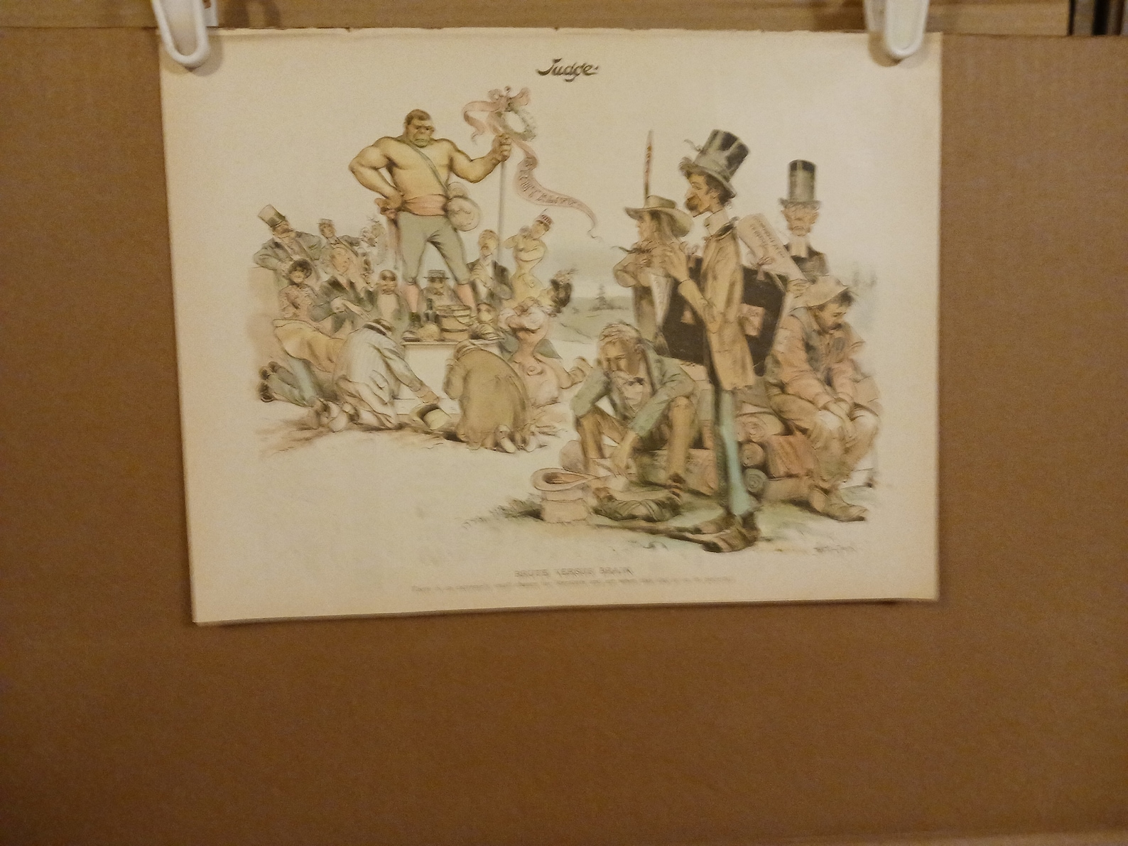 Judge Magazine - the CHAMPION KNOCK-OUT- July 13, 1889 - Etsy