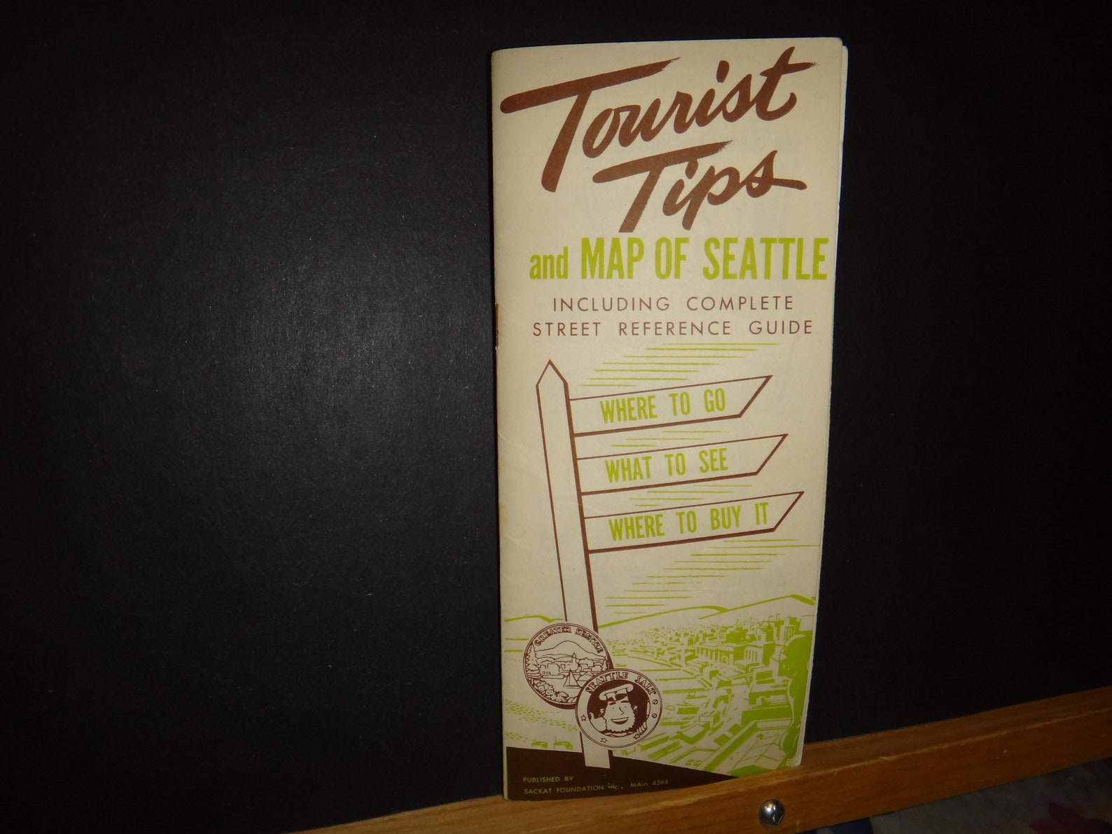 TOURIST TIPS Map SEATTLE - 1851 - Etsy