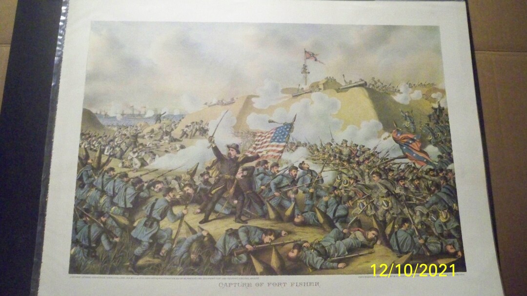 Civil War Engraving - CAPTURE of FORT FISHER - Circa 1890's - Etsy