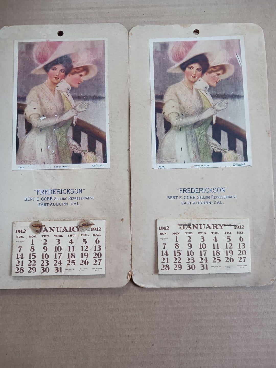 5 VINTAGE CALENDARS 1911 AND 1912 - Etsy