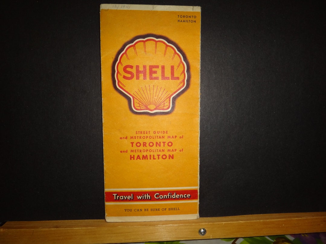 SHELL STREET GUIDE - Toronto and Hamilton - 1941 - Etsy