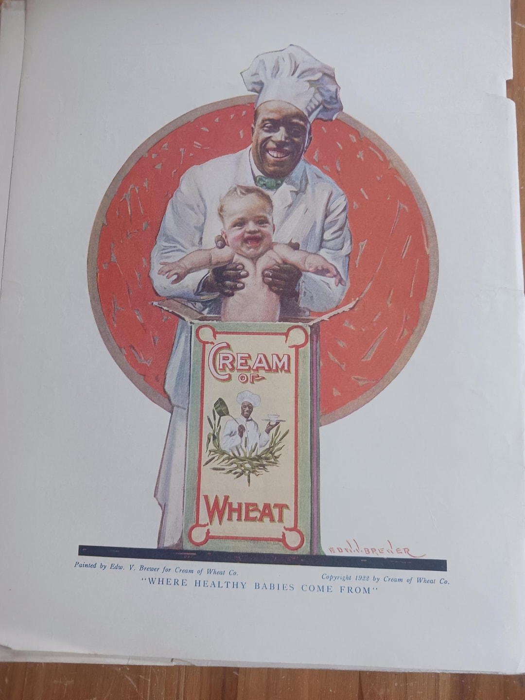 CREAM OF WHEAT Ad , With Magazine - April 1922 - Etsy