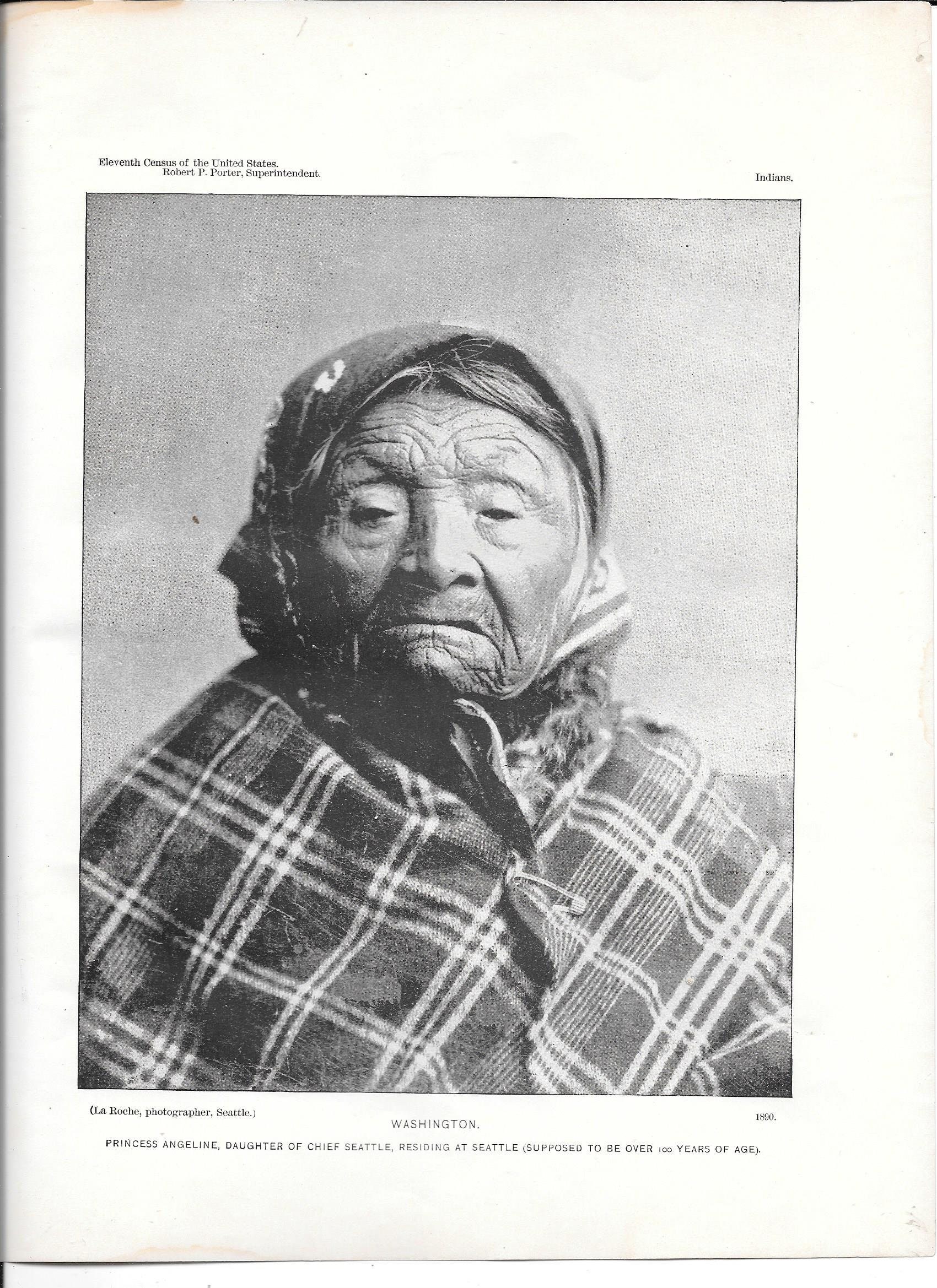 NATIVE AMERICAN PRINT - Princess Angeline - 1890 - - Etsy UK