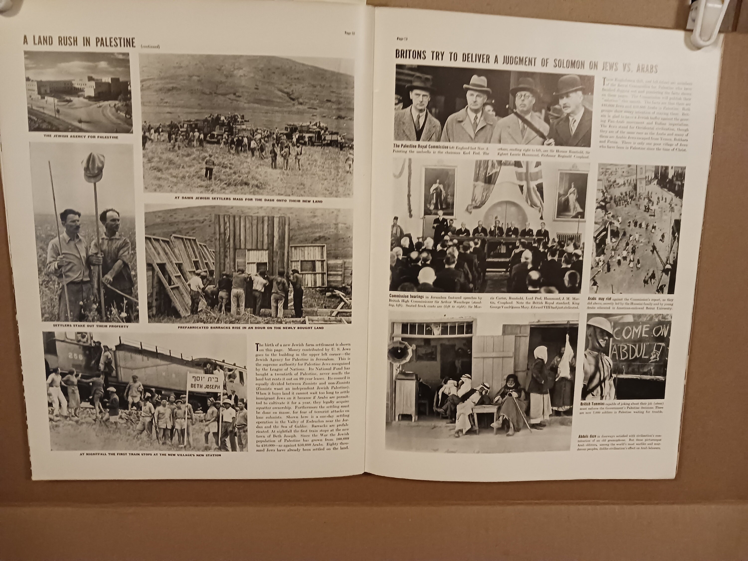 ISRAEL Life Magazine JEWS Farm PALESTINE July 5, 1937 - Etsy