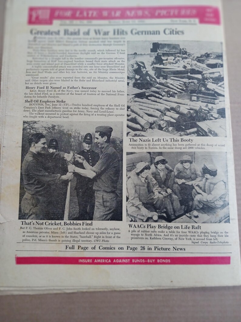PM MAGAZINE - Defeat of Japan - June 13, 1943 - Etsy