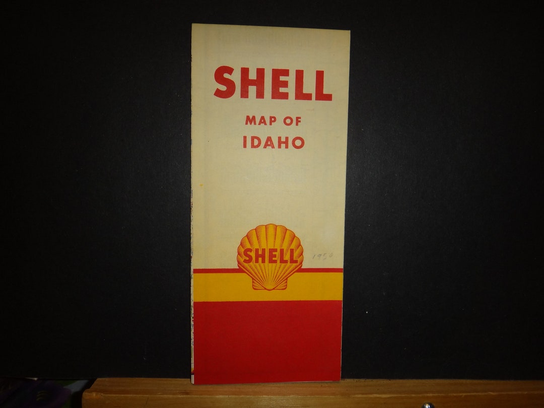 SHELL MAP IDAHO = 1950 - Etsy