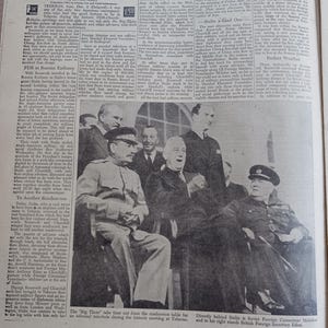 PM MAGAZINE - Story of Big Three Meeting - December 8, 1943 - Etsy