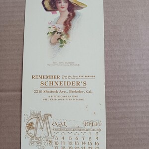 4 VINTAGE CALENDARS = 1913 AND 1914 - Etsy