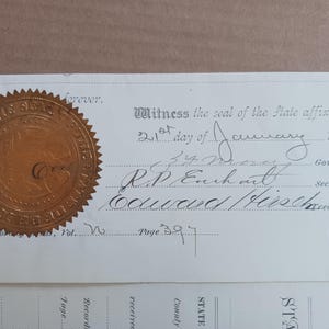 STATE of OREGON Land Deed April 28. 1890 - Etsy