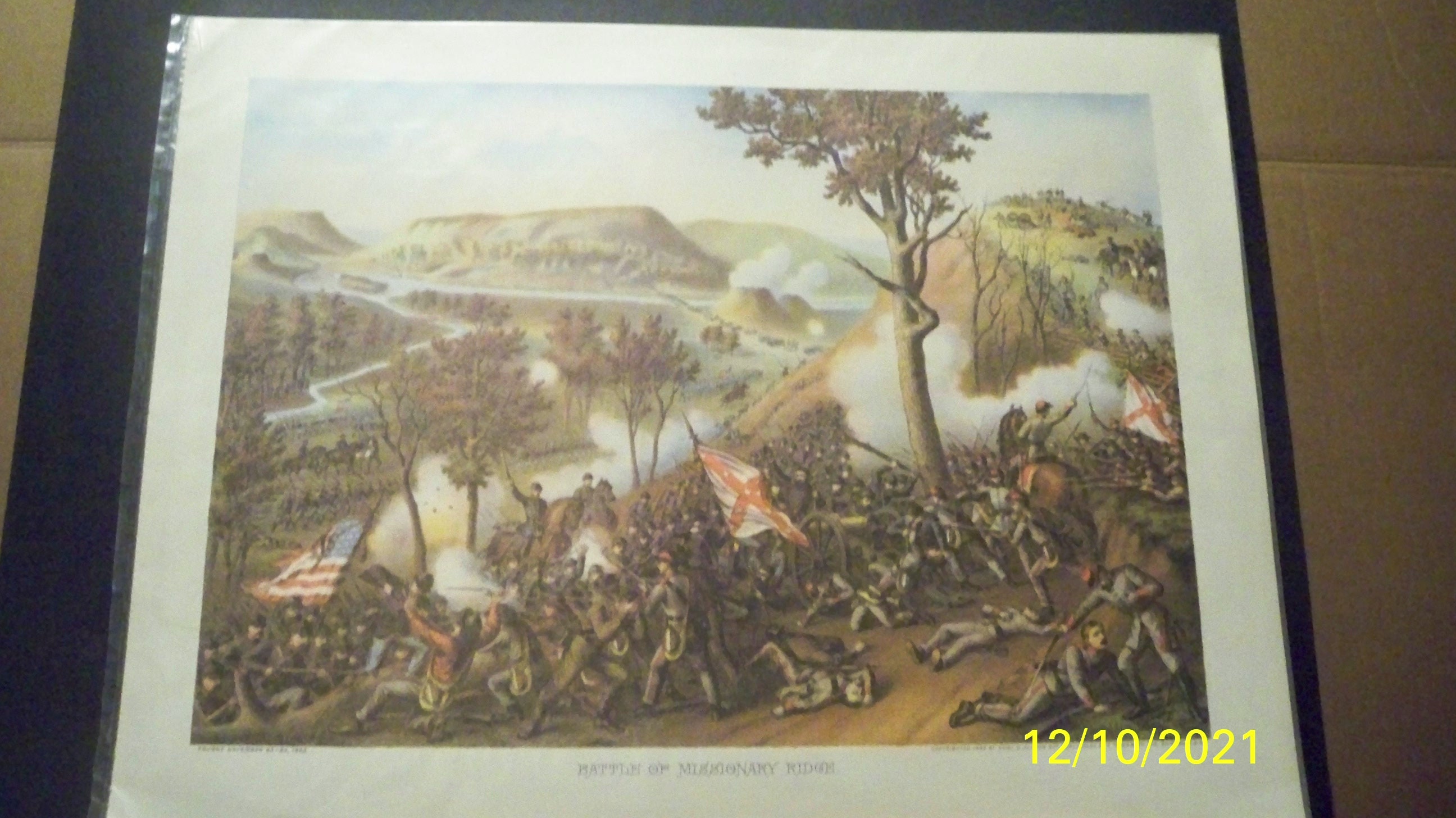 Civil War Engraving - BATTLE of MISSIONARY Ridge - Circa - 1890's - Etsy