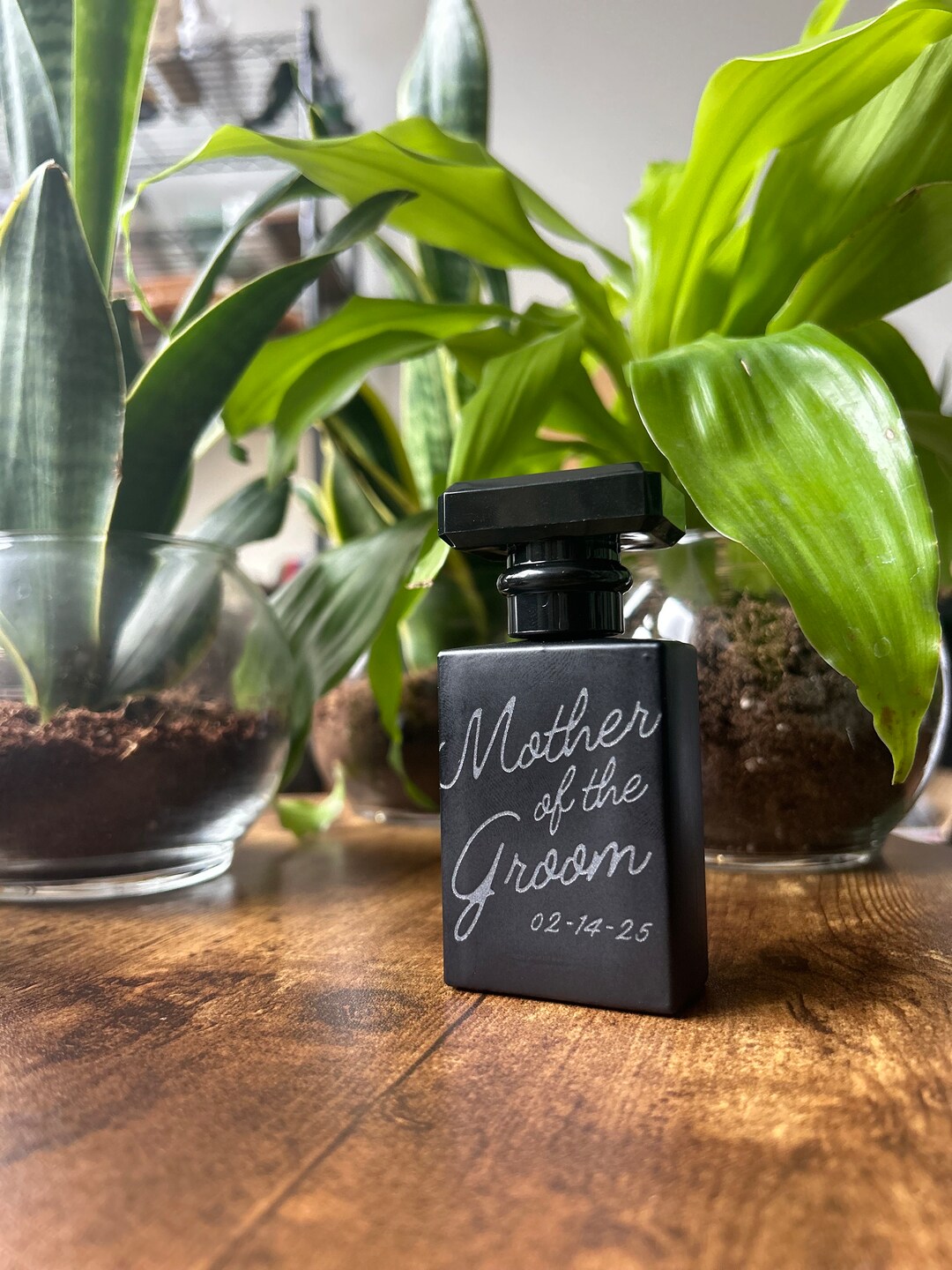 BOGO Black Glass 30-100ml Perfume or Cologne Bottle With Engraving ...