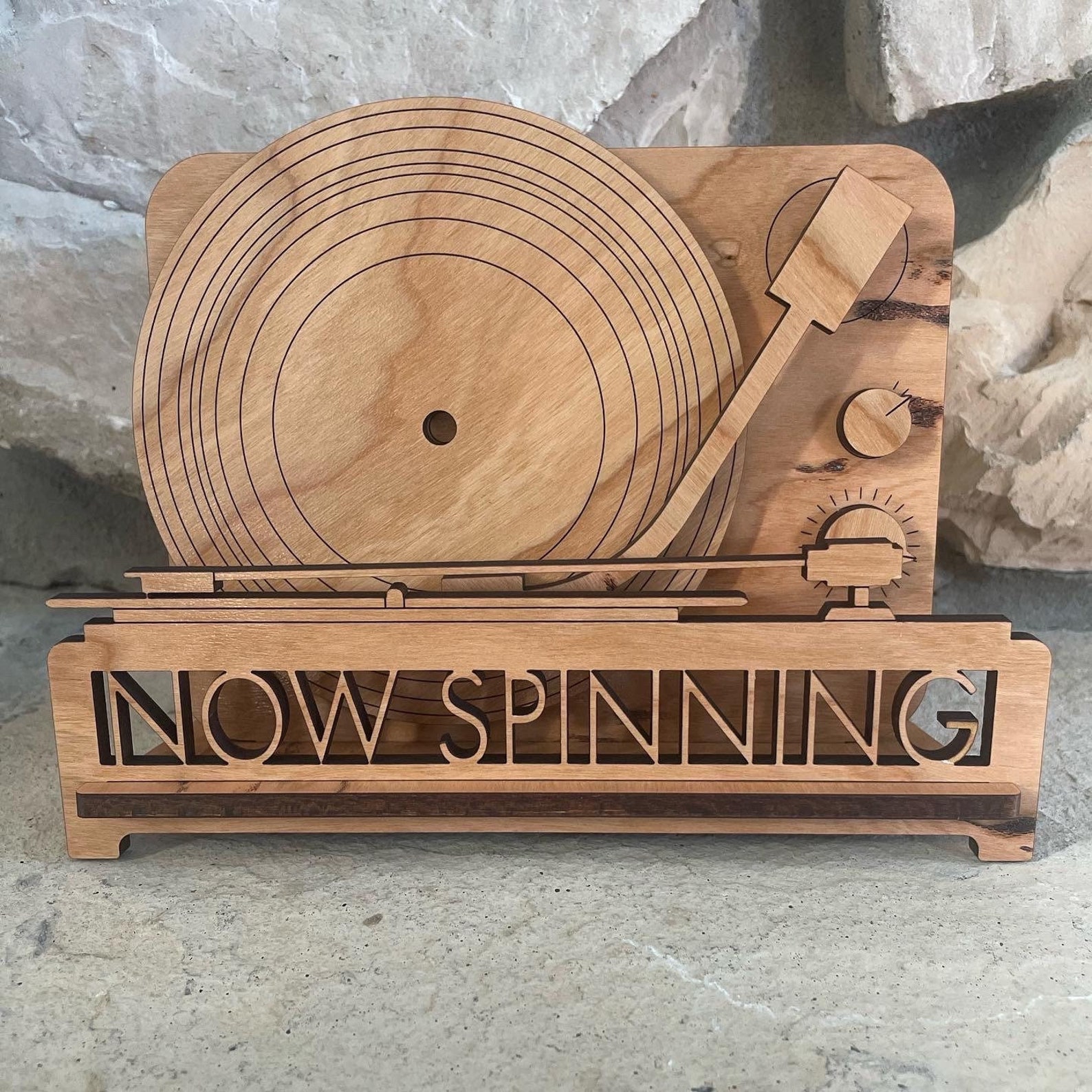 Now Spinning Vinyl Record Holder for Musicians Dads Music - Etsy