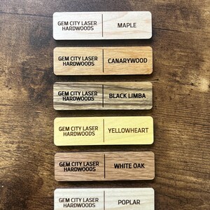 Wooden Sustainable Name Tag for Employees (bulk Available) - Etsy