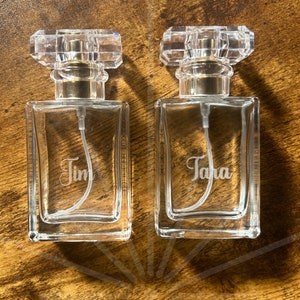 BOGO Gold Glass 100ml Perfume Bottle With Engraving, Perfect for ...