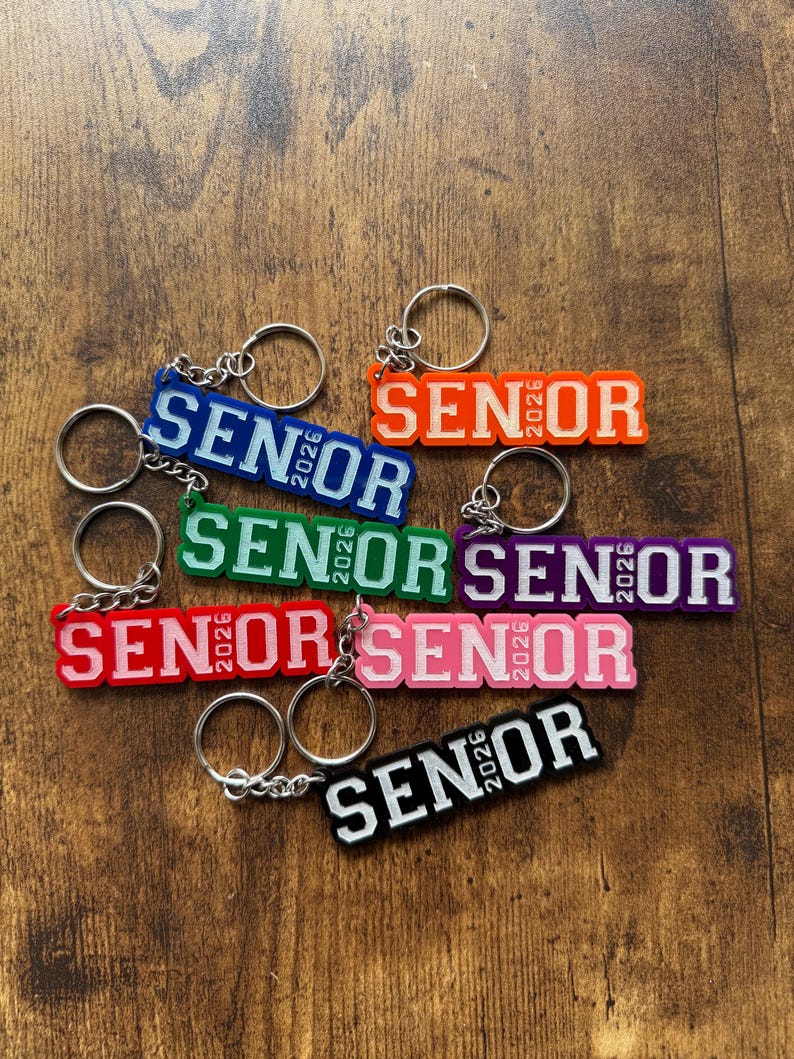 Class of 2025/26 Senior Keychains (bulk + Custom Colors Available) - Etsy