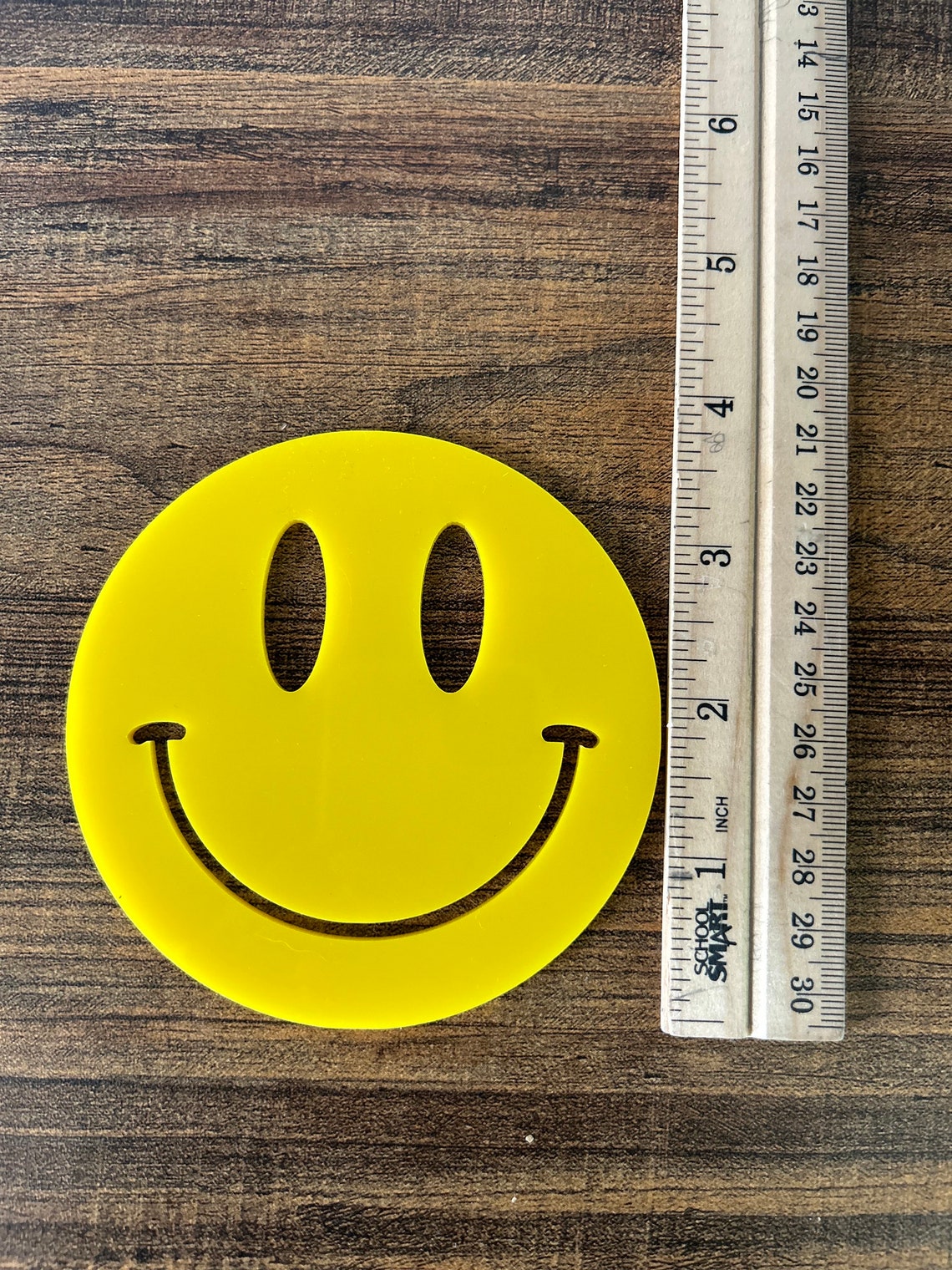 Colorful Smiley Face Style Acrylic Coasters for Home, Table Setting ...