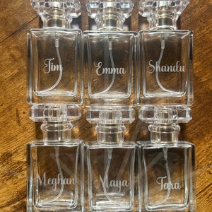 BOGO Gold Glass 100ml Perfume Bottle With Engraving, Perfect for ...