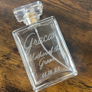 BOGO Gold Glass 100ml Perfume Bottle With Engraving, Perfect for ...