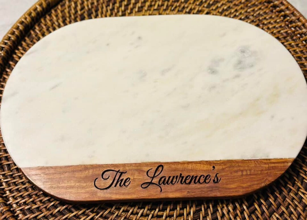 Marble Snack Board - Etsy