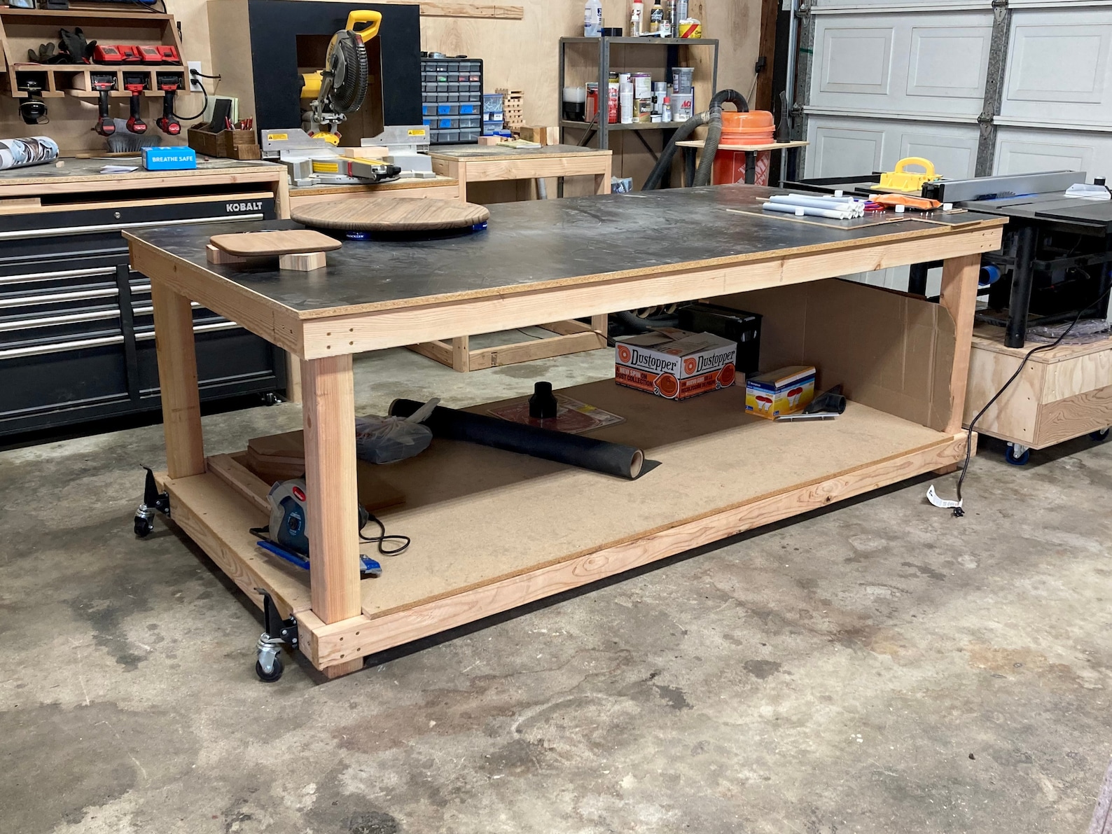 4' X 8' Basic Workbench Digital Woodworking Build Plan - PDF Build Plan ...