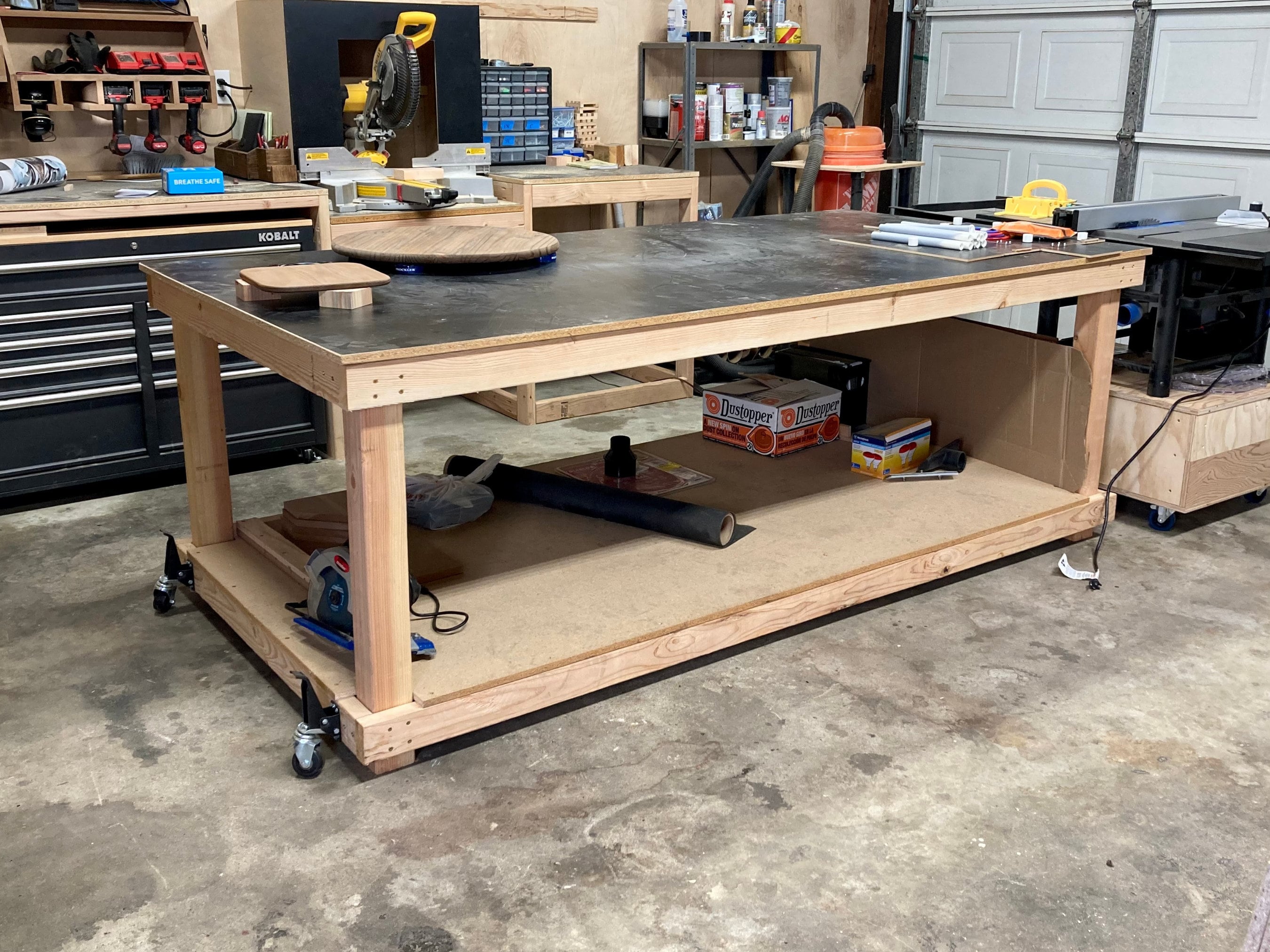 4' X 8' Basic Workbench Digital Woodworking Build Plan - PDF Build Plan ...