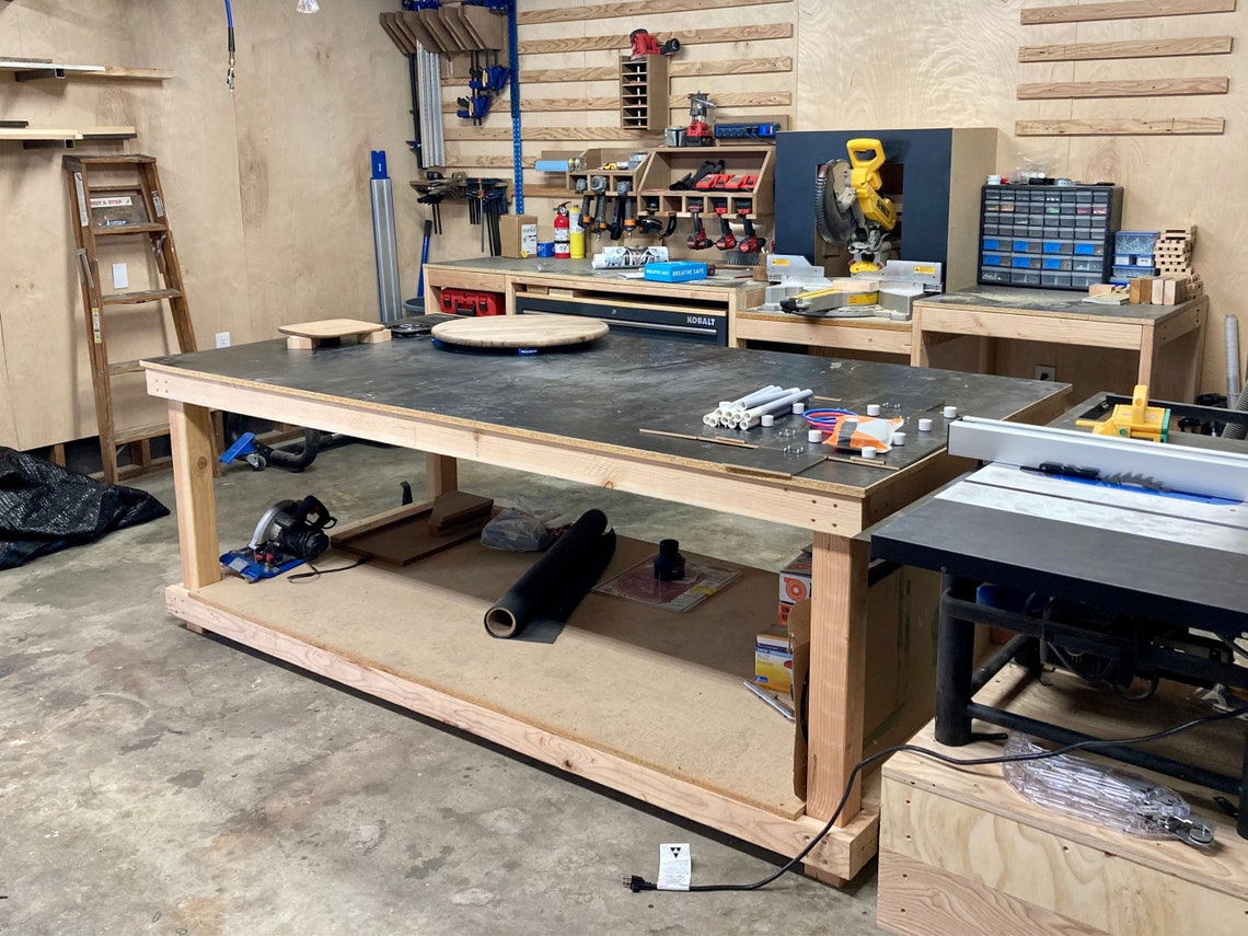 4' X 8' Basic Workbench Digital Woodworking Build - Etsy