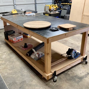4' X 8' Basic Workbench Digital Woodworking Build Plan - PDF Build Plan ...