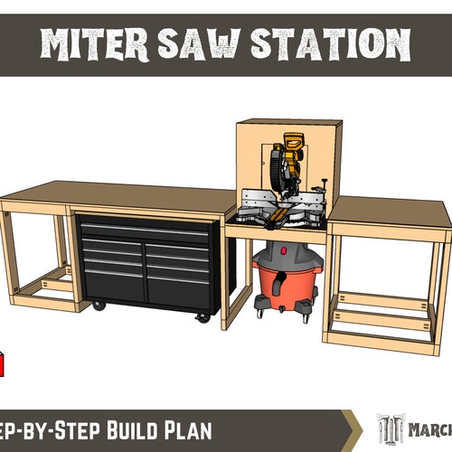 Ultimate Miter Saw Station PLAN - Etsy