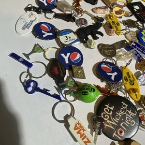Huge Collection of Keychains, Bottle Openers, Buttons, Pins and Other ...