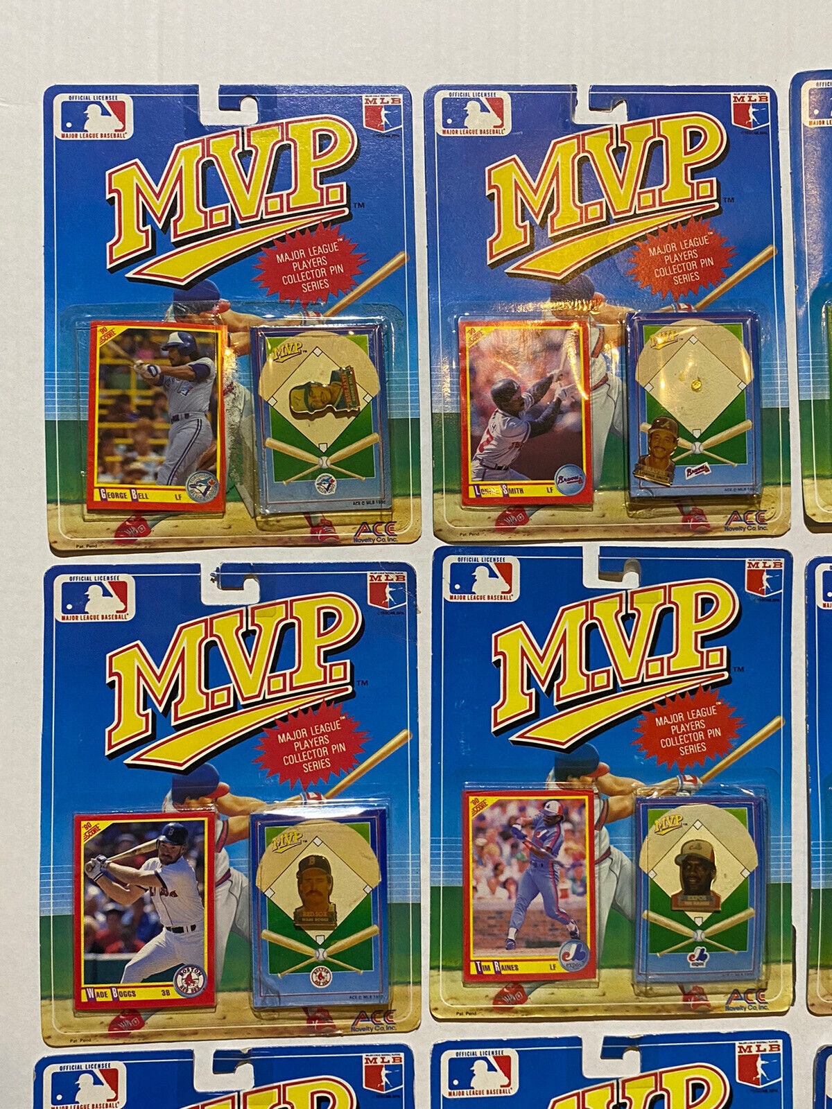 1990 MVP Collector Pin Series & Score Baseball Card Lot of (9) Players ...