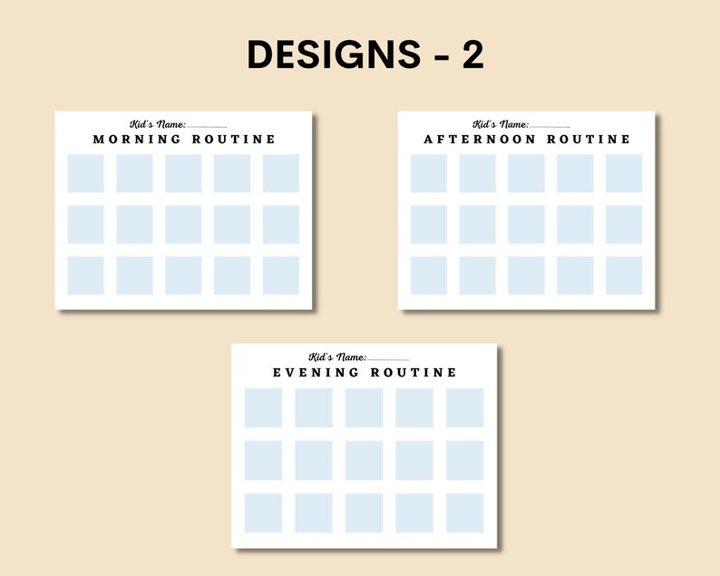 400 Editable Daily Routine Cards, Toddler Routine Chart, Daily Rhythm ...