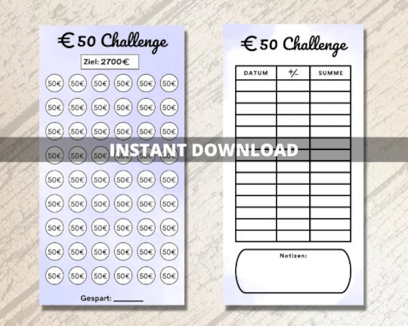 Spar-challenge / Sparen Mit Challenges / 18 Spar Challenges - Etsy