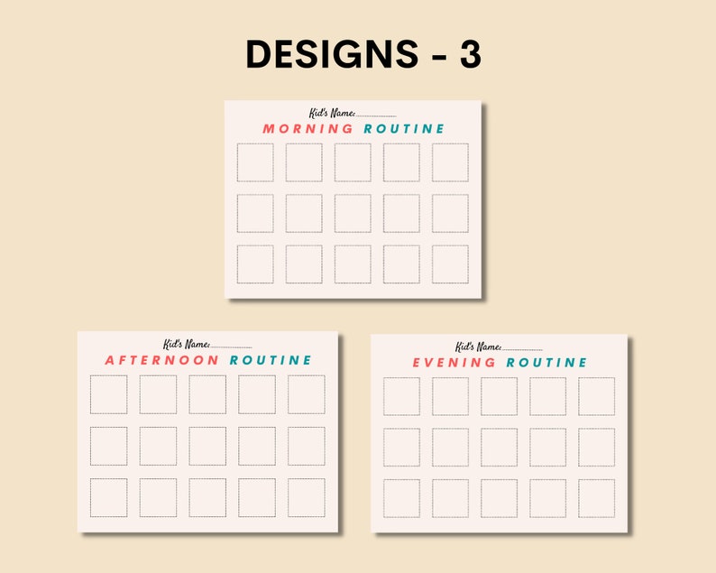 400 Editable Daily Routine Cards, Toddler Routine Chart, Daily Rhythm ...