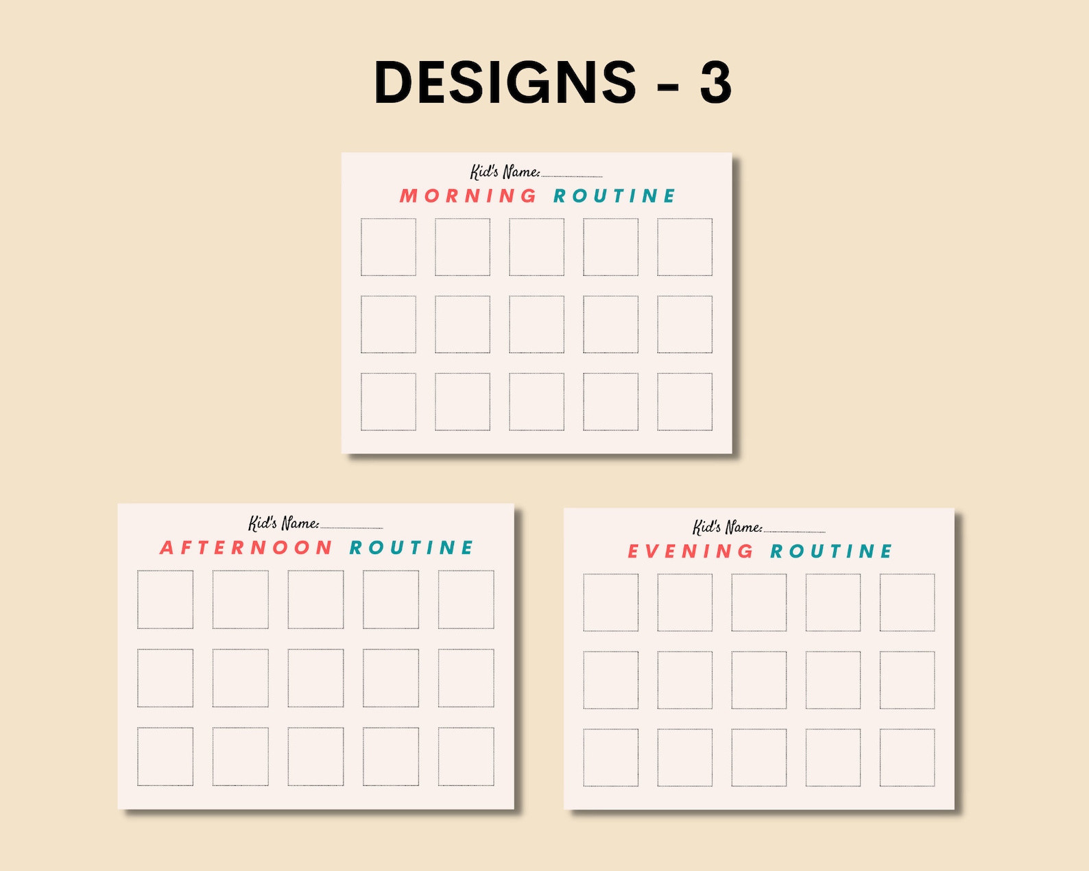 400 Editable Daily Routine Cards, Toddler Routine Chart, Daily Rhythm ...