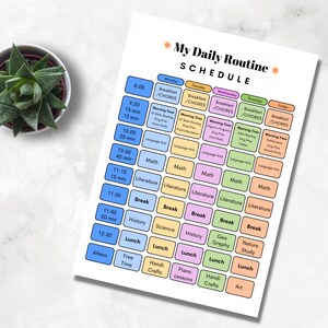 Daily Routine Planner | Digital Download| Printable Planner | Routine ...
