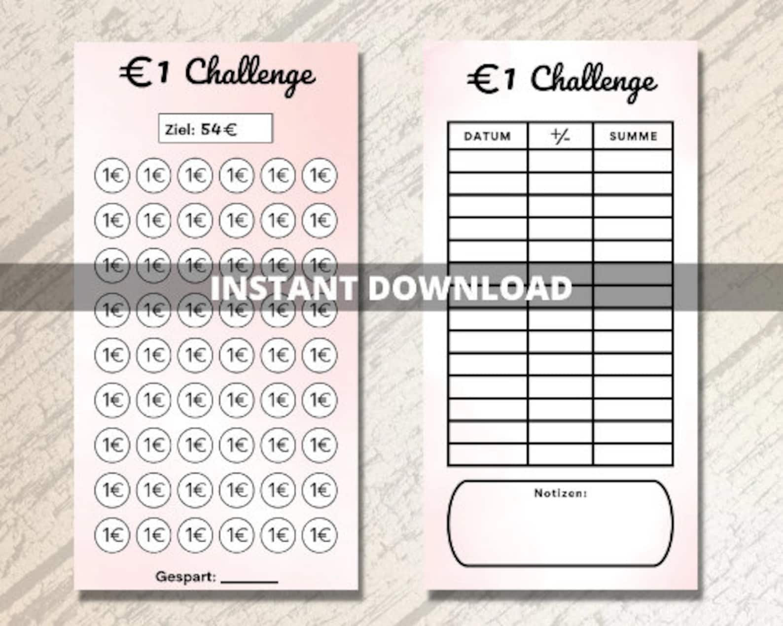 Spar-challenge / Sparen Mit Challenges / 18 Spar Challenges - Etsy