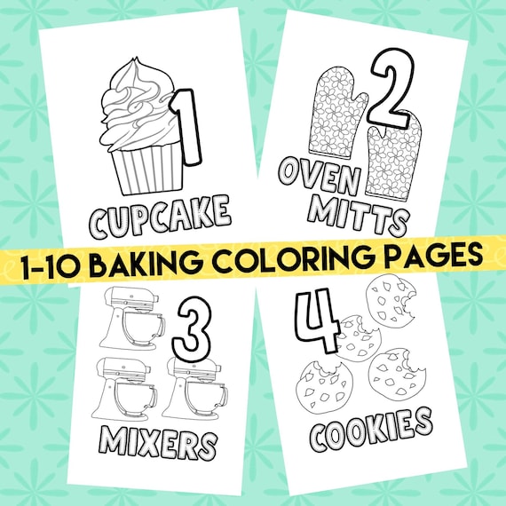 Baking Tools Coloring Page