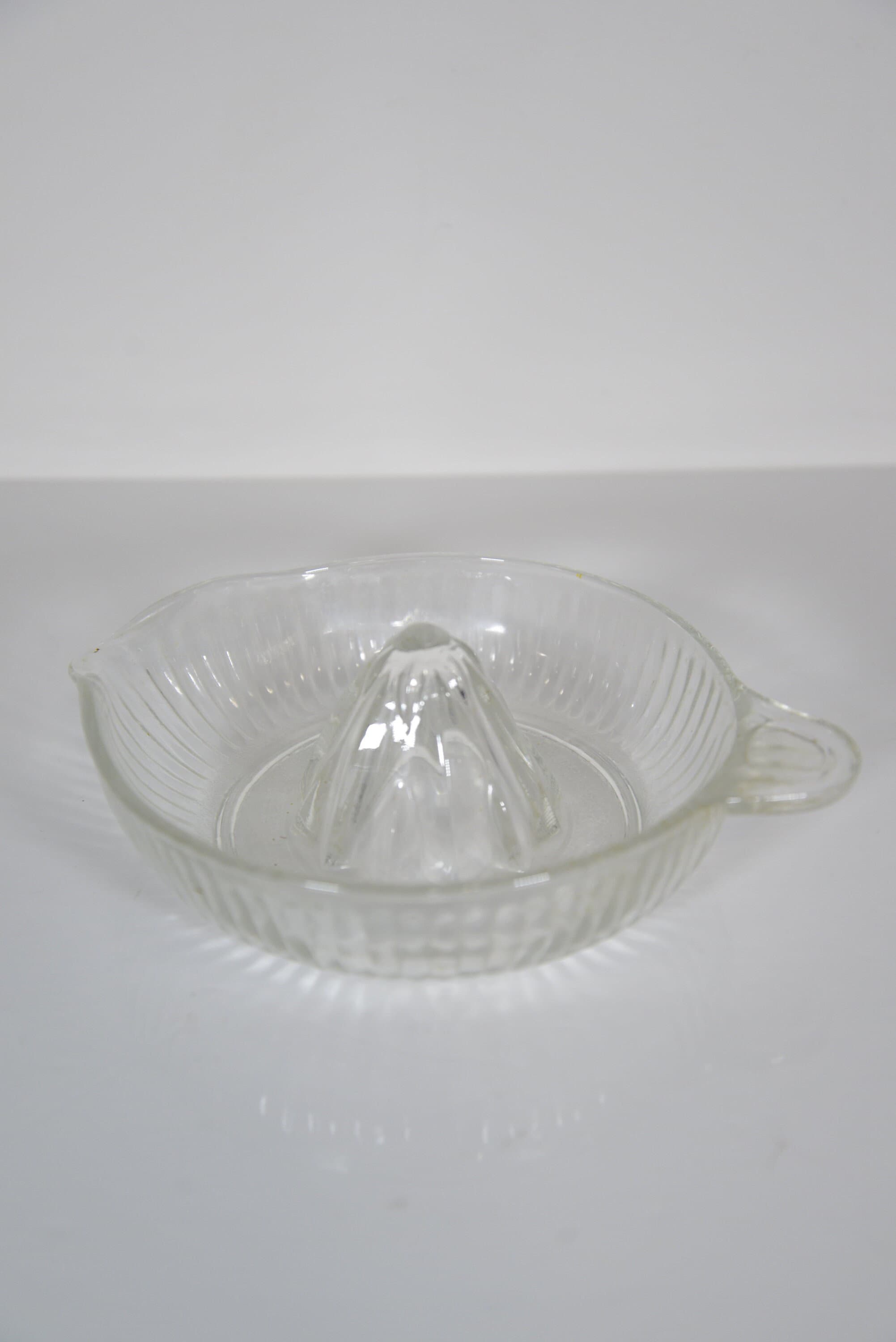 Vintage Clear Glass Citrus Reamer | Vintage Lemon Juicer - Etsy