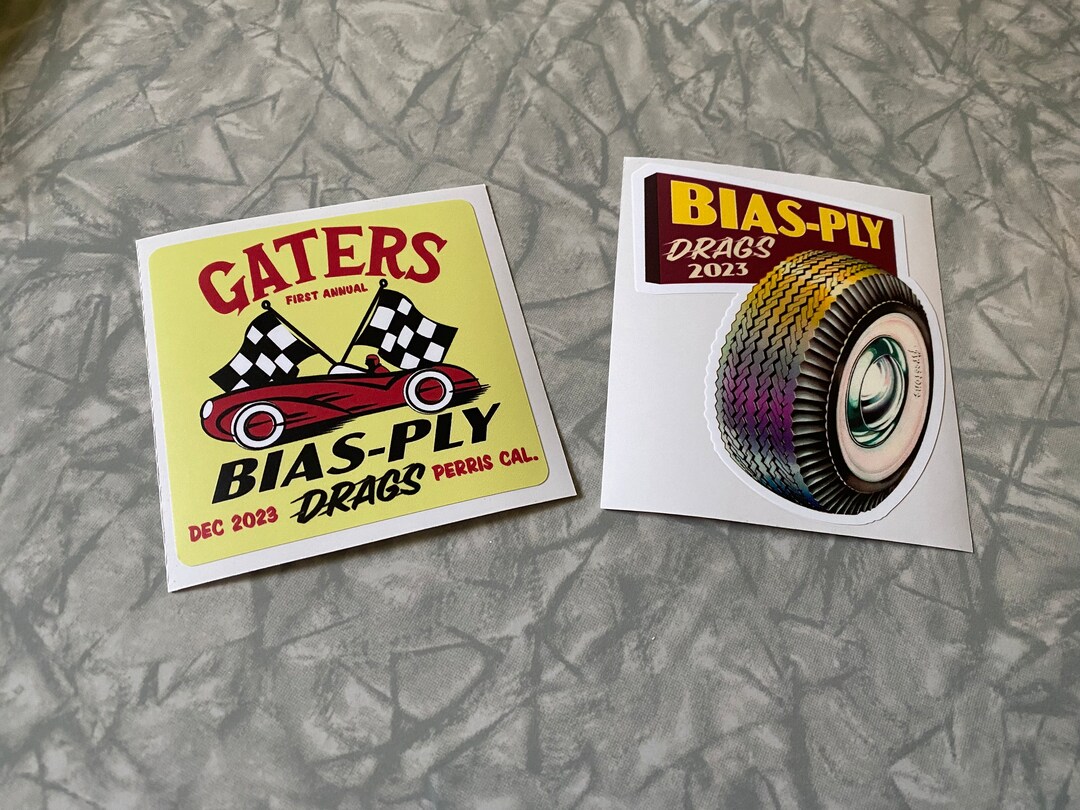 Gaters Bias Ply Drags Official Stickers - Etsy