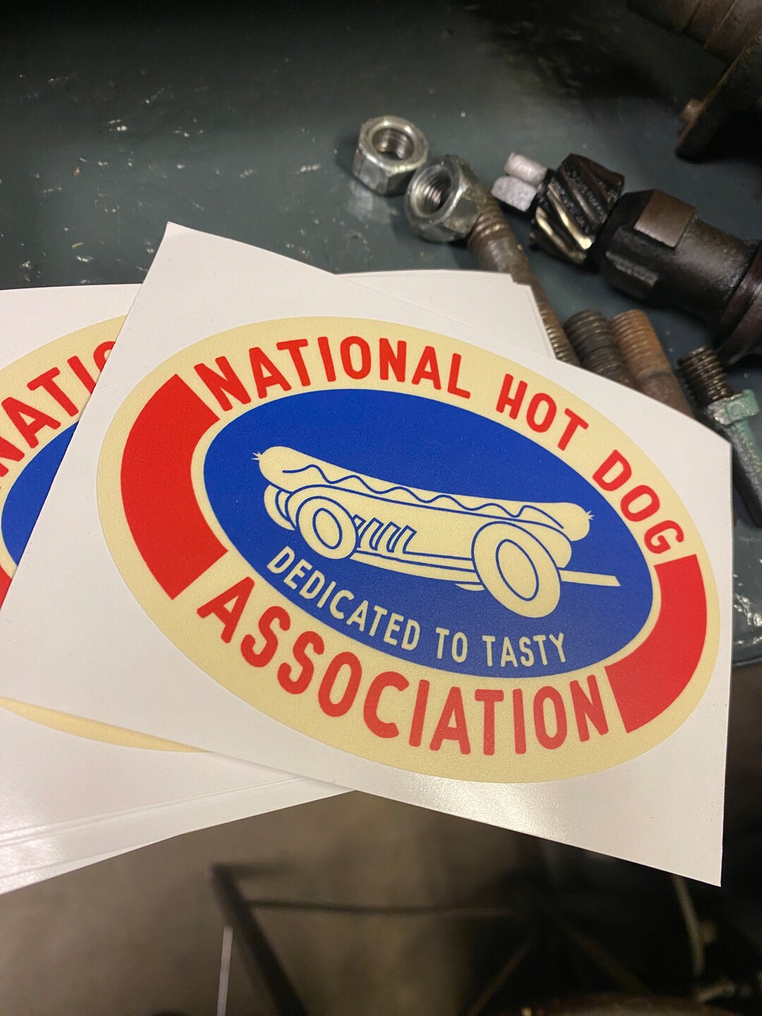 National Hot Dog Association - Sticker - Vintage Hot Rod Racing ...