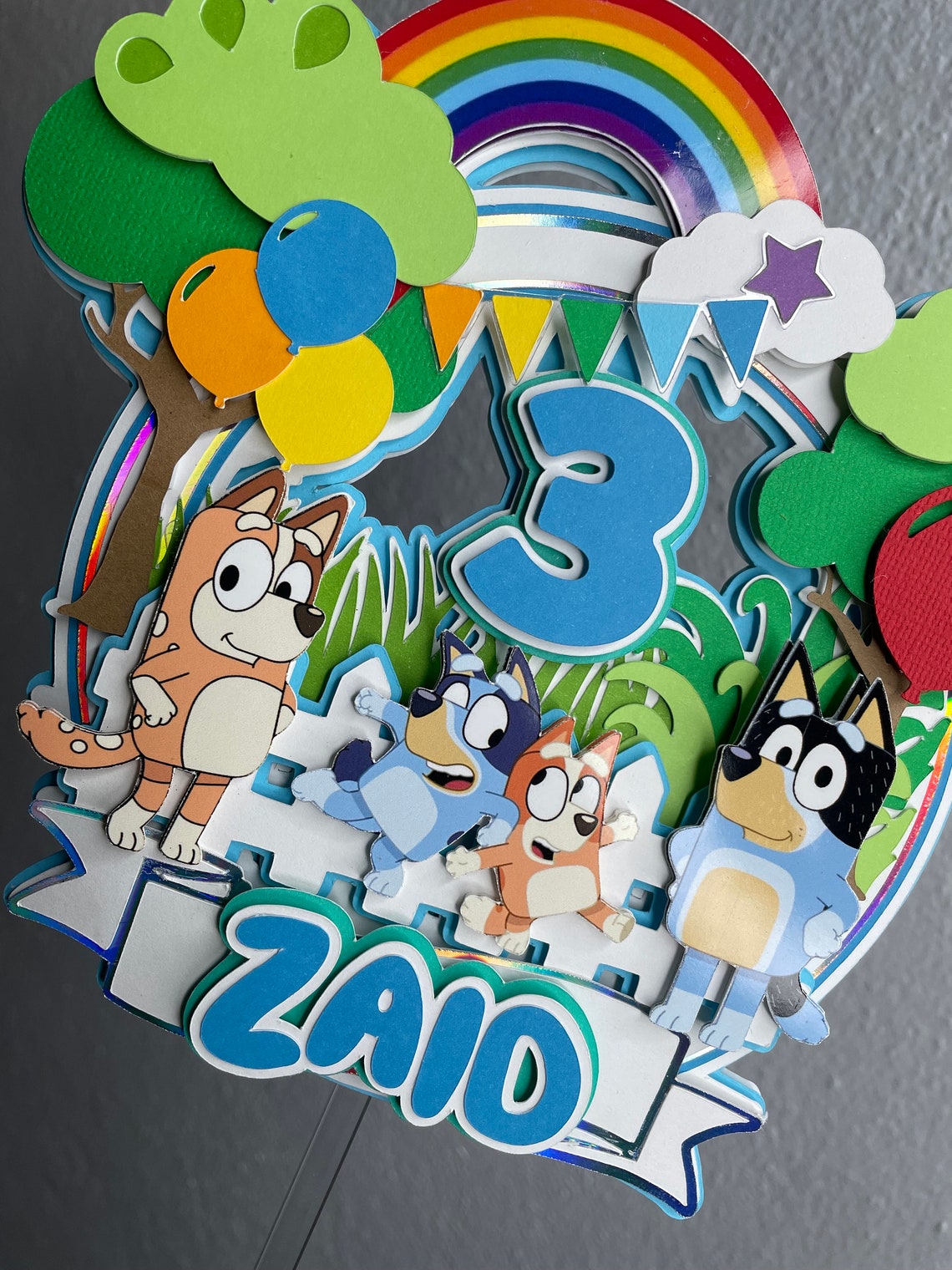 Bluey Cake Topper - Etsy