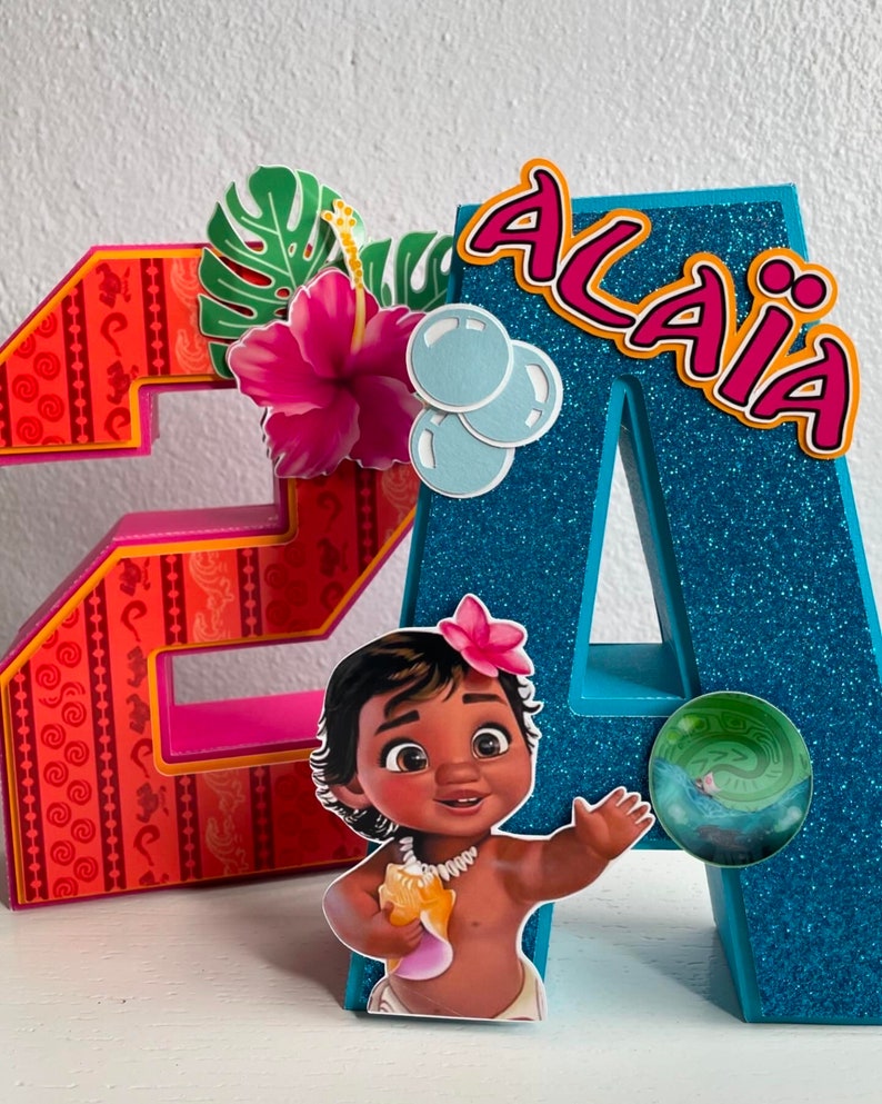 Letras 3D De Moana - Etsy