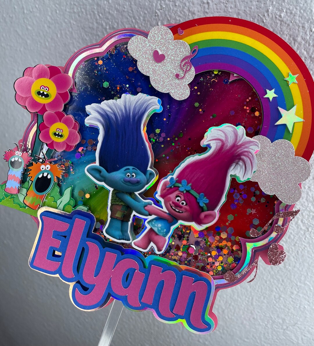 Trolls Cake Topper - Etsy