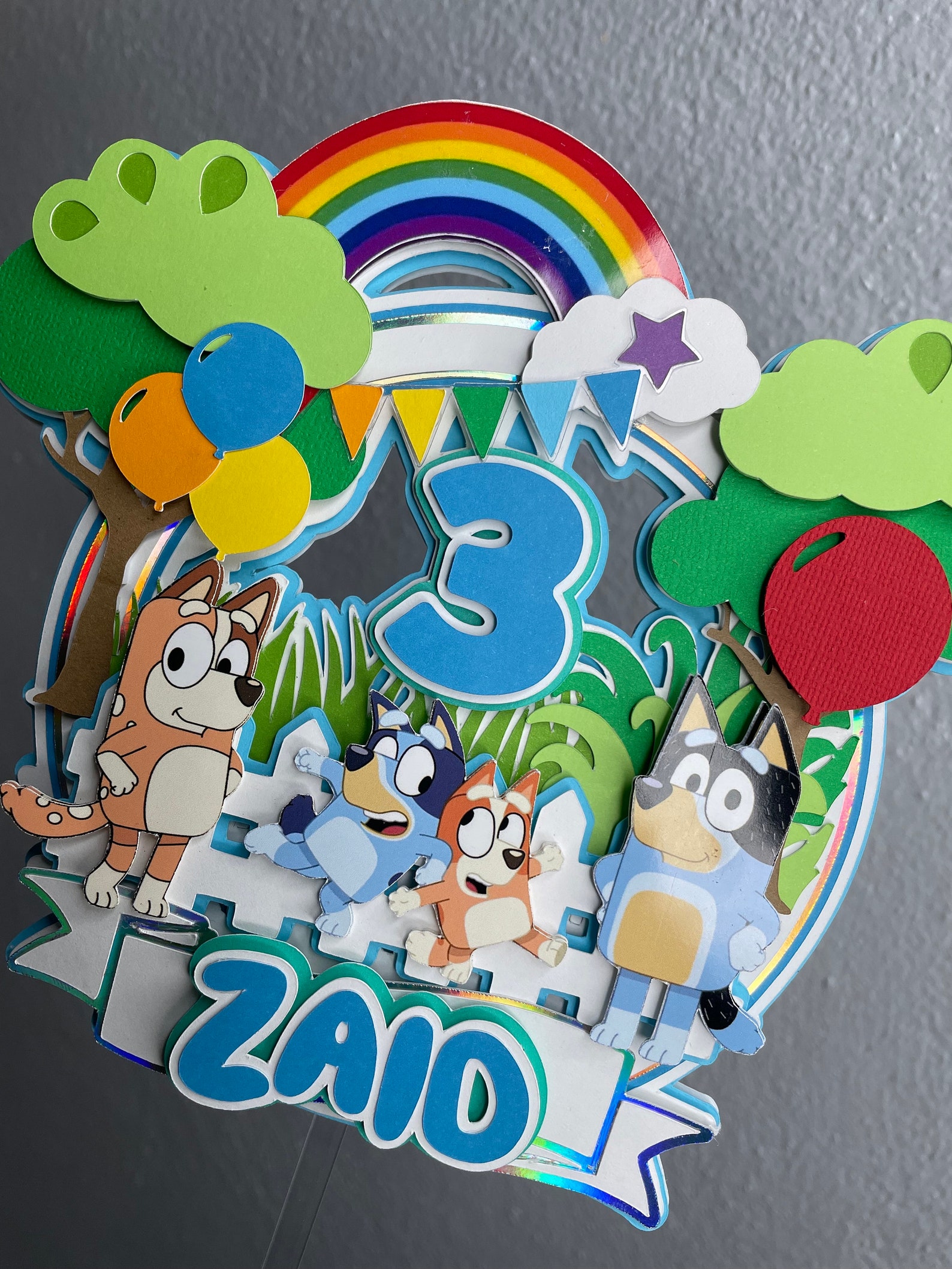 Bluey Cake Topper - Etsy