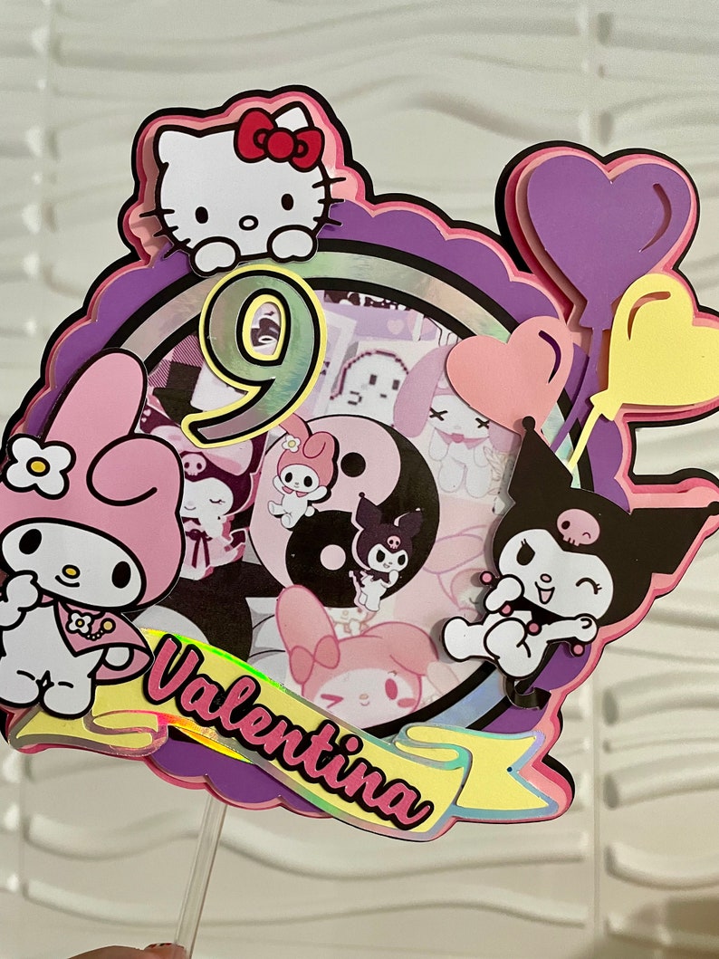 Hello Kitty Cake Topper - Etsy