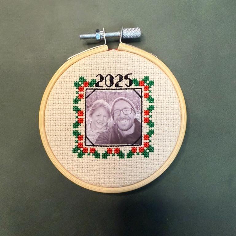 Mini Cross Stitch Frames Bundle | 6 Christmas Frame Patterns | Holly ...