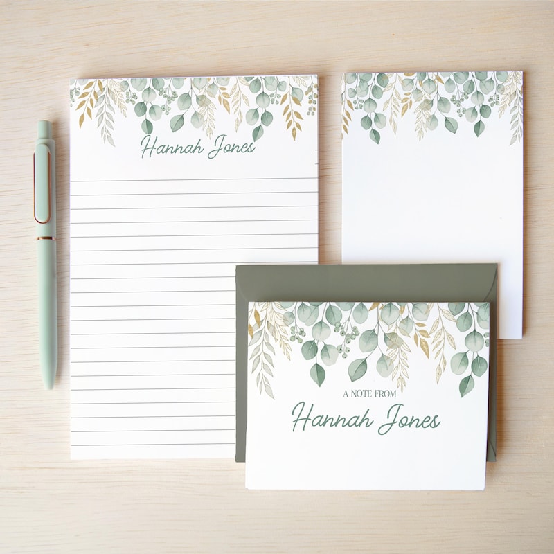 Stationery Set Botanical - Etsy